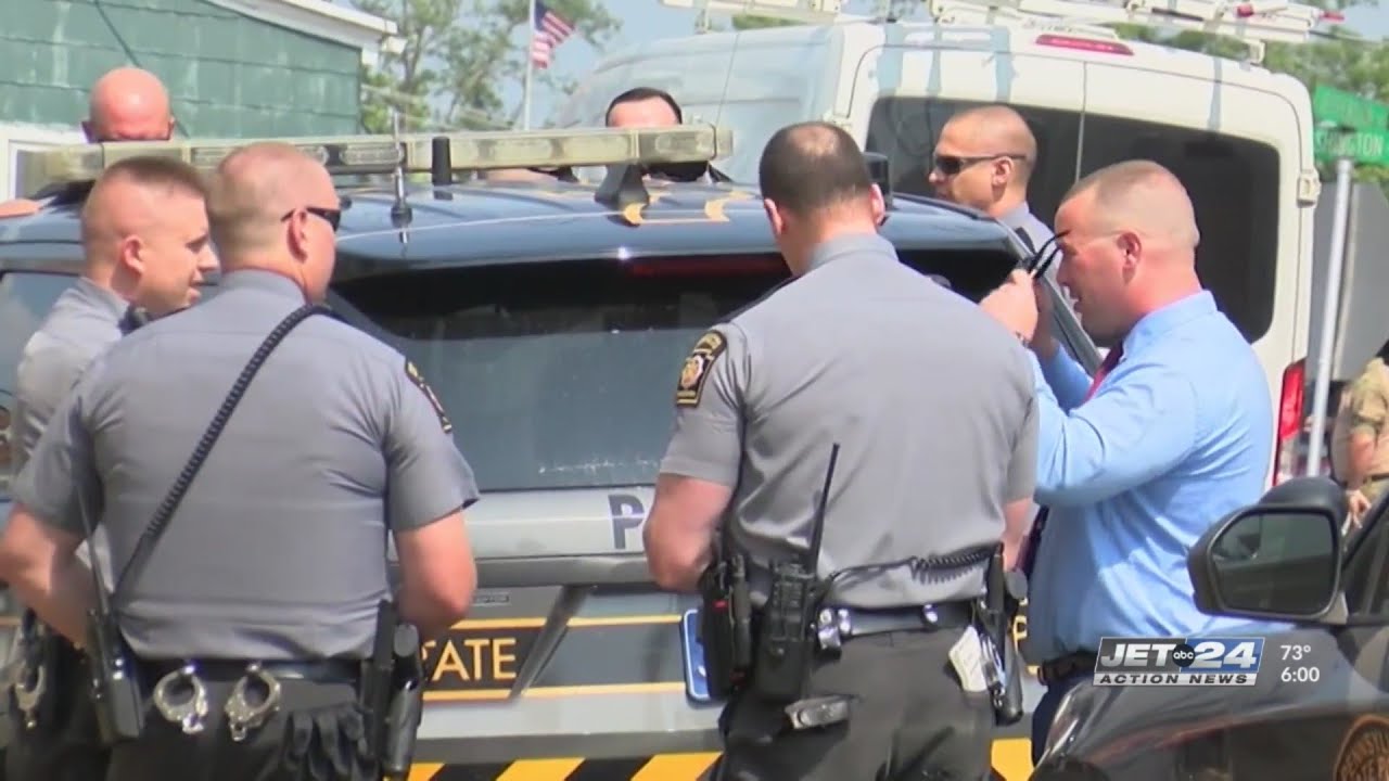 PSP honor fallen trooper; identify other trooper shot Saturday - YouTube