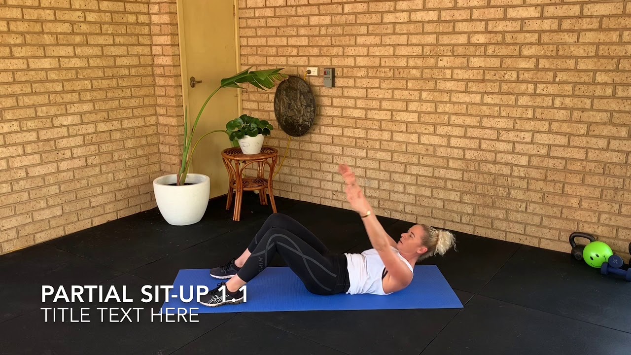 Partial Sit-Up with Progressions - YouTube
