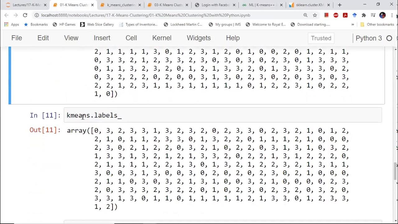Python Implementation of KMeans Clustering Algorithm - YouTube