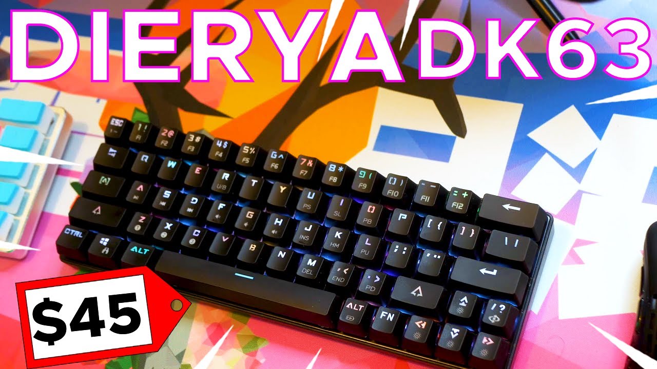 DIERYA DK63 KEYBOARD REVIEW - BUDGET WIRELESS MINI KEEB FOR $40?! - YouTube