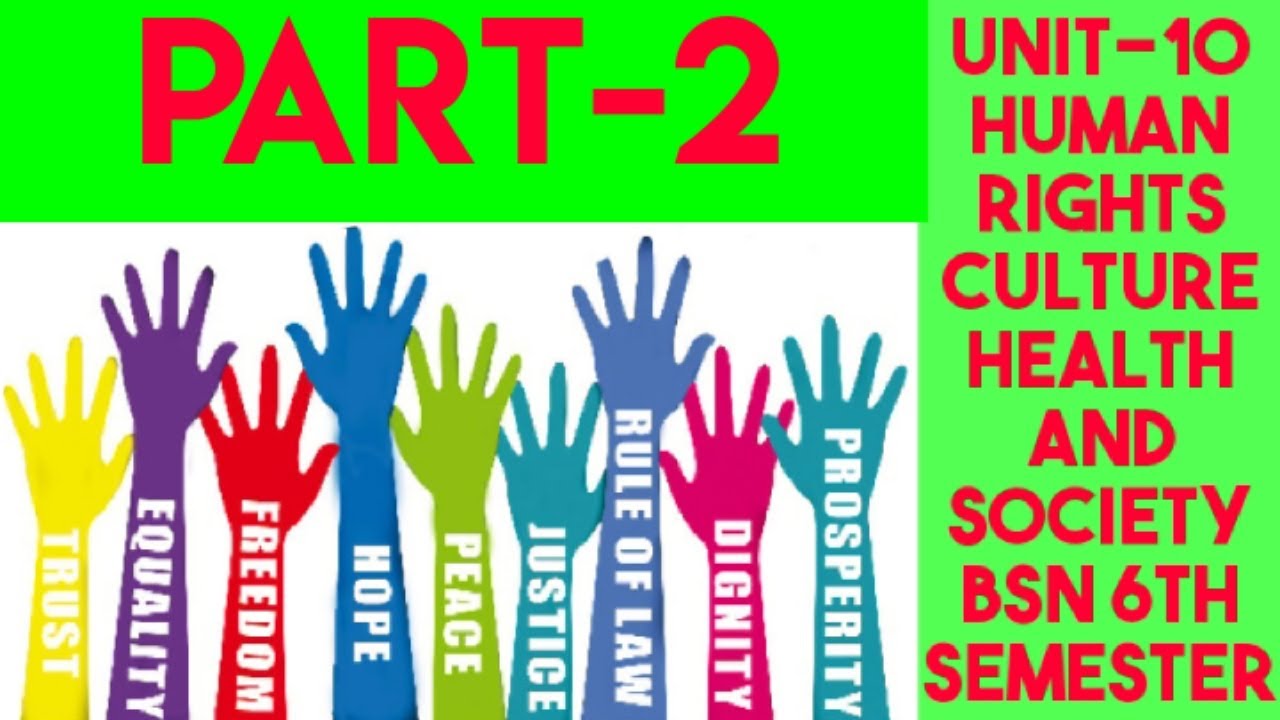 Human Rights||Unit-10||Part-2|| Culture Health and Society||Bsn 6th ...