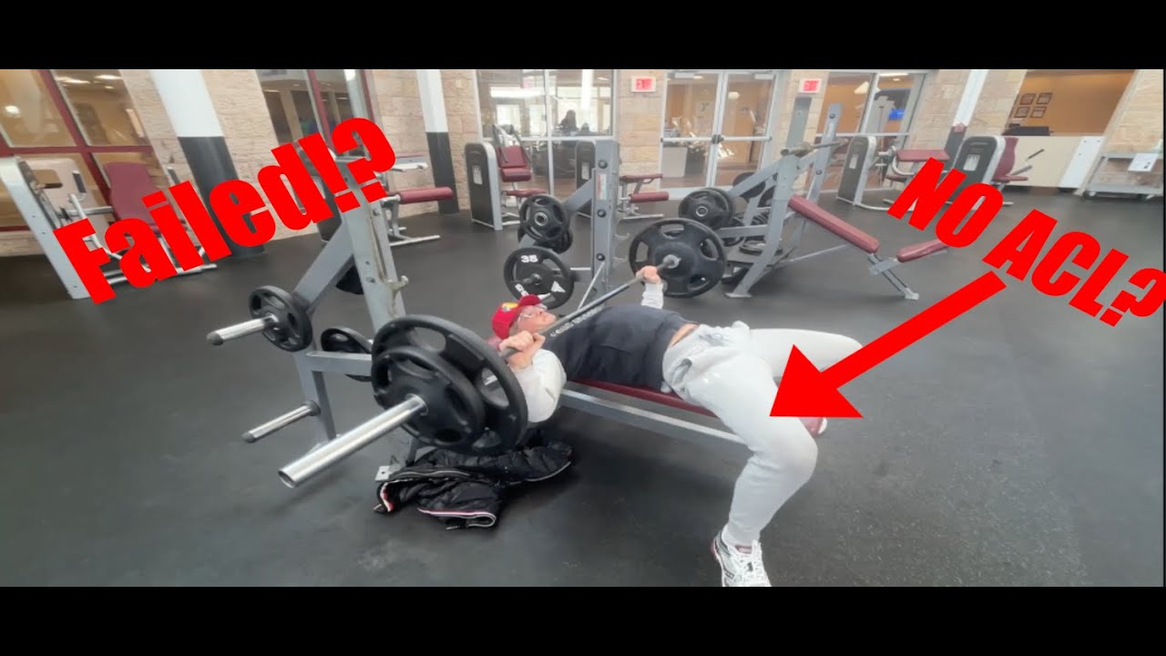 Chest and a torn ACL? Training with an Injury - YouTube