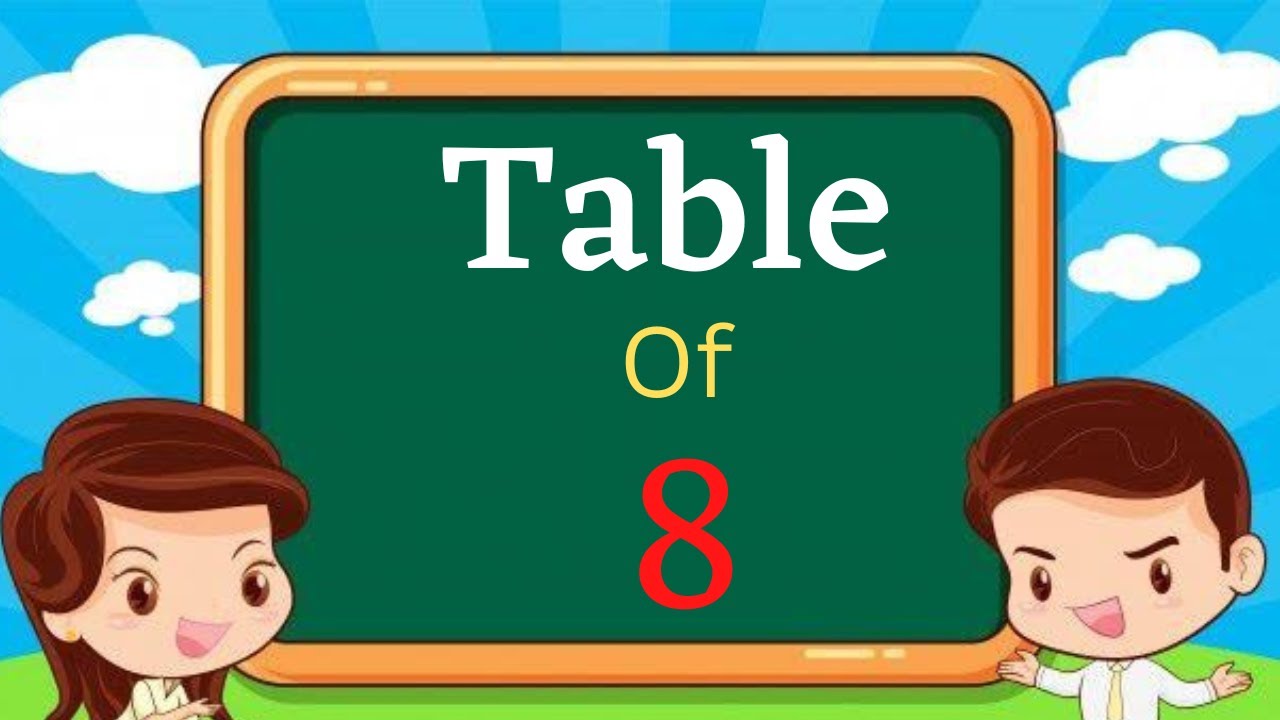 Table Of 8 Multiplication Table Of 8 8 X 1 8 MathsTable