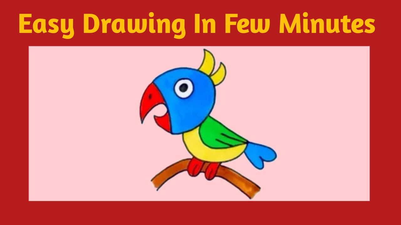 How To Draw Bird | Simple And Easy Step By Step Bird Drawing | Coloring ...