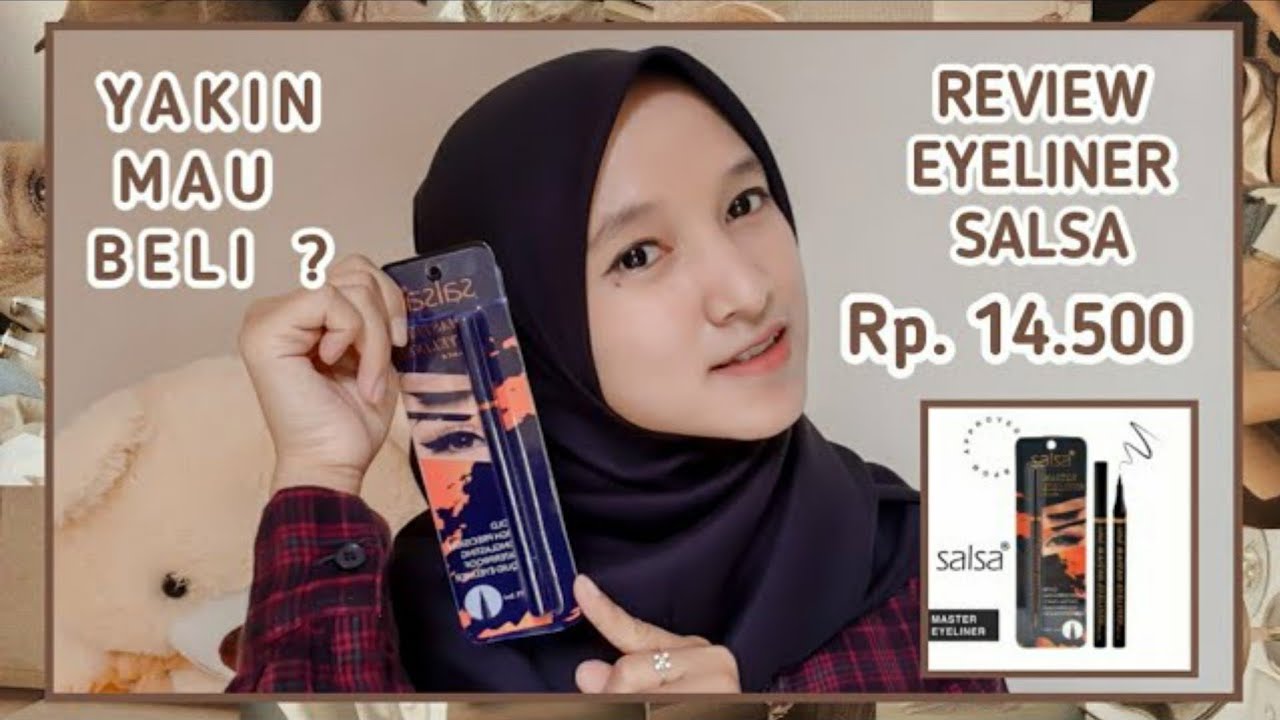 REVIEW EYELINER MURAH SALSA | HARGA CUMA 14 Ribuan | Tutut Arinda ...