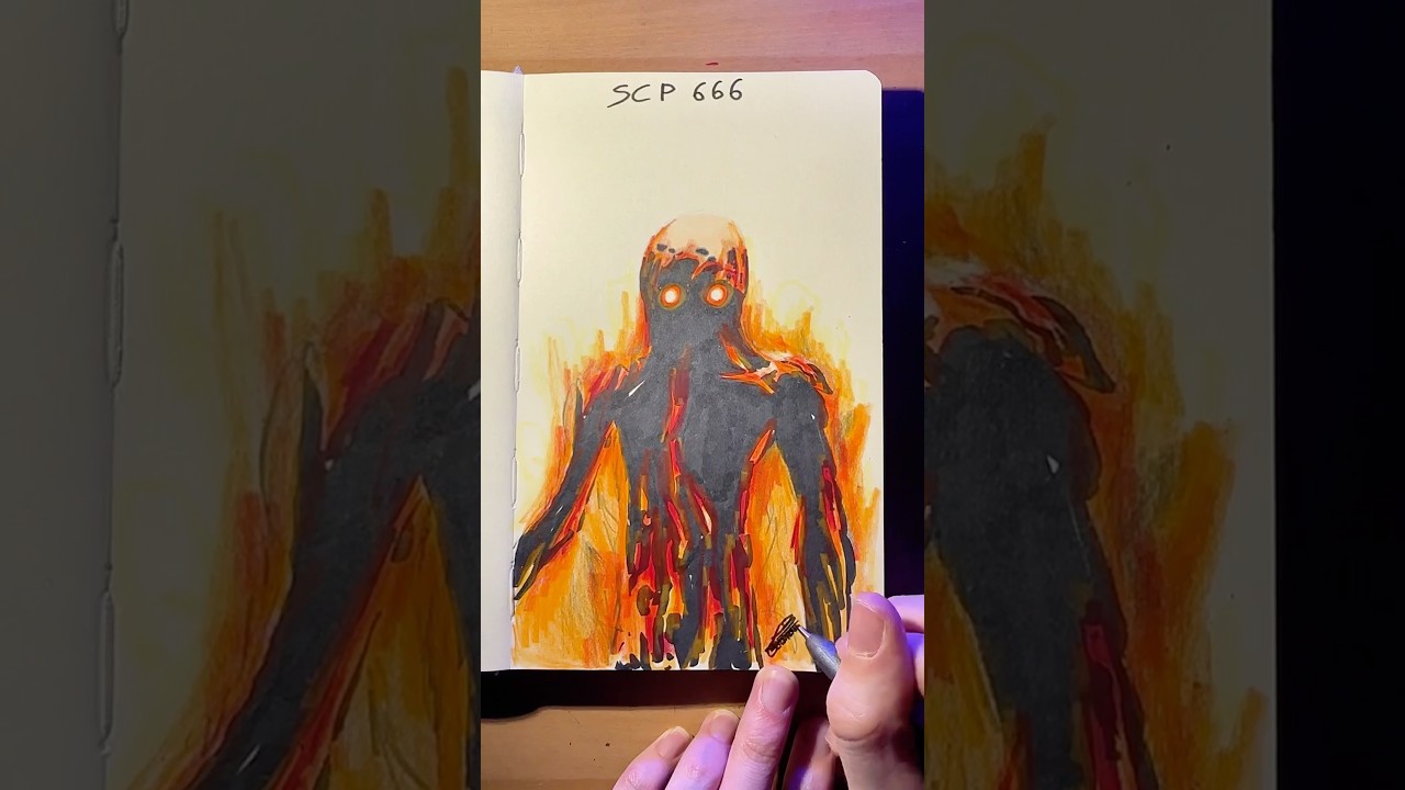 J’ai finalement dessiné SCP-666 😱😟 #lilbronn - YouTube