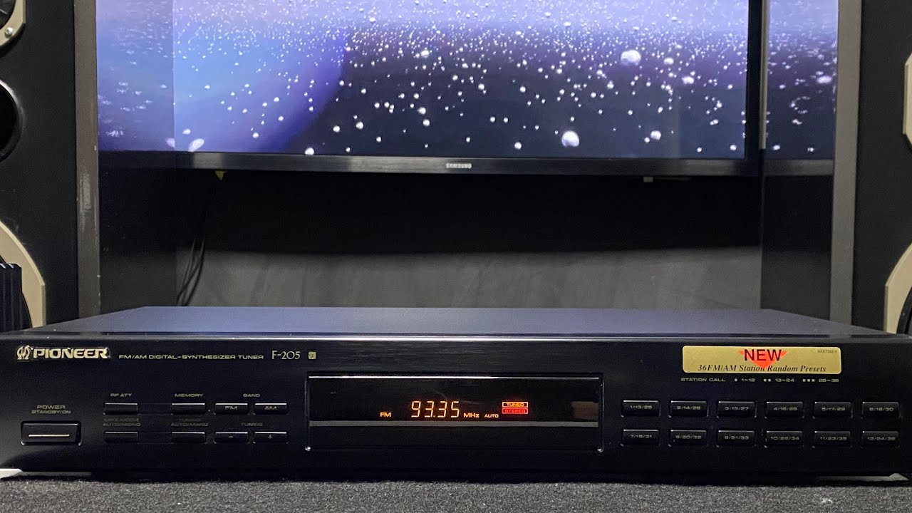 Tuner PIONEER modelo F-205 - conservação raríssima - YouTube