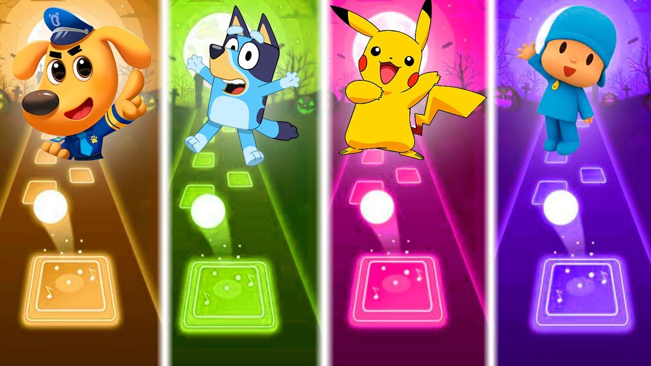 Sheriff Labrador 🆚 Bluey Bingo 🆚 Pokemon 🆚 Pocoyo 🎶 Who Is Best? - YouTube