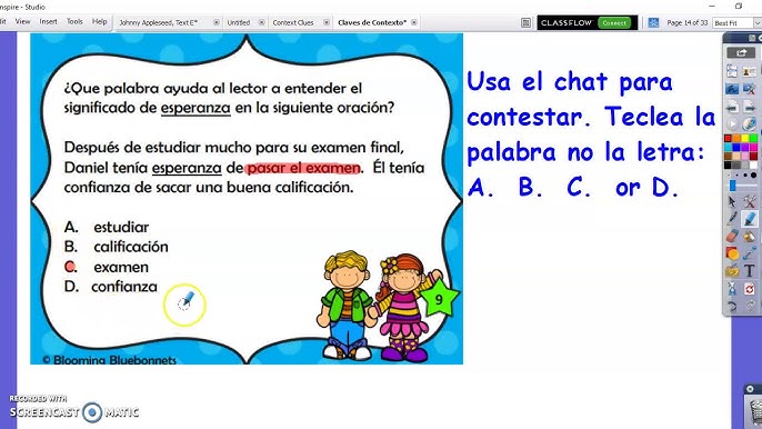 Ejemplos De Pistas De Contexto El Desarrollo Del Vocabulario Y La