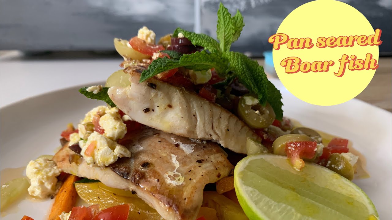 Pan fried Boar fish with pan sautéed veggie and salad! Foodie 👨‍🍳👨‍🍳👨‍🍳 ...