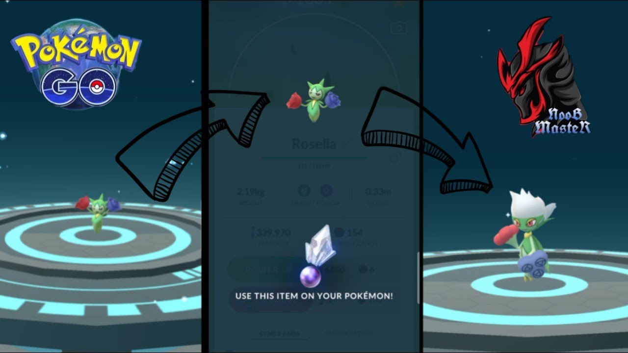 Roselia evolves to Roserade ( Sinnoh evolution ) | Pokémon Go - YouTube