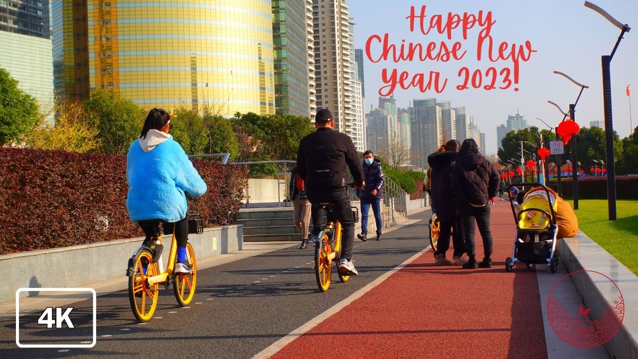 Downtown Shanghai Bike Tour | Huangpu Riverside Greenway | 4K Shanghai ...