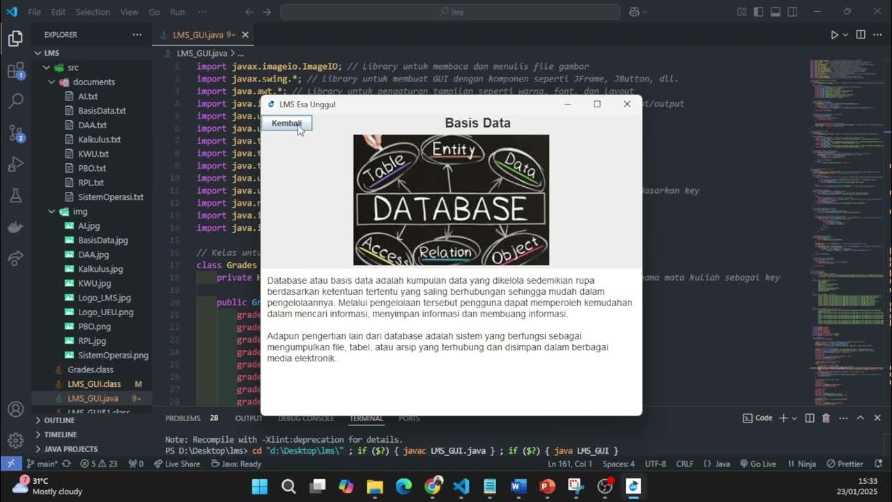 Demonstrasi Aplikasi Java GUI - YouTube