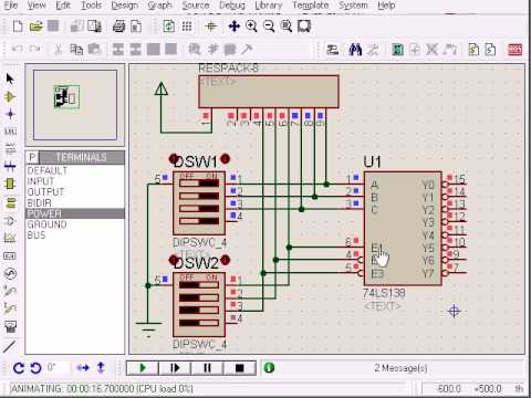 Demultiplexor con 74138 - YouTube