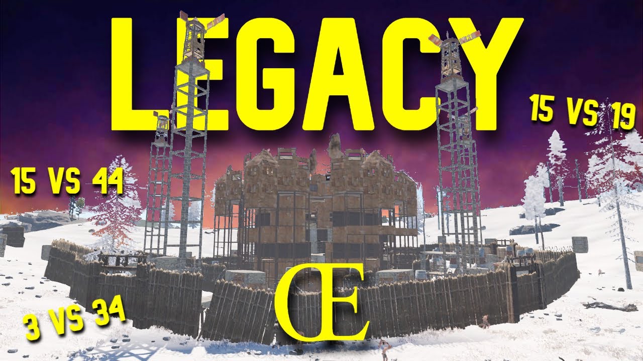 The 3 Biggest RAID DEFENSE IN Rust History l 3 vs 34 l Œ LEGACY PART (1 ...