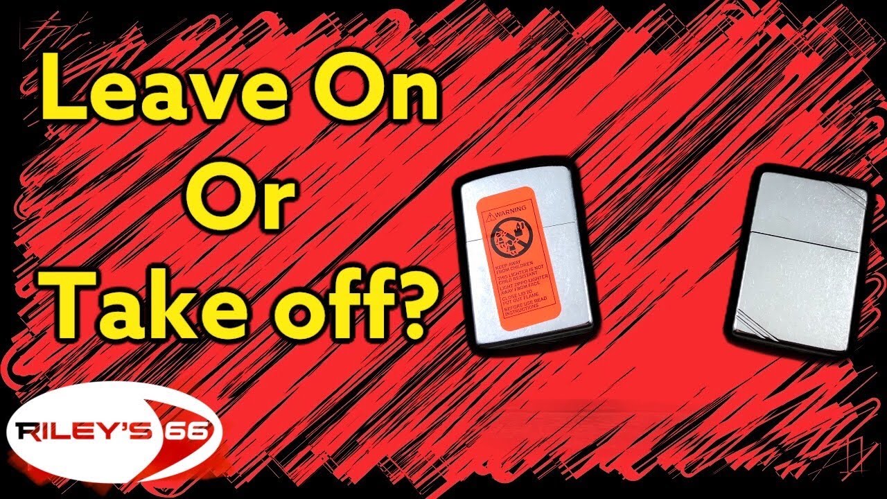 Zippo Orange Safety Label - On or Off? - YouTube