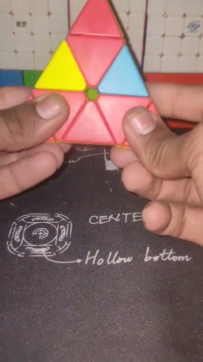 pyraminx cube last two edges solving trick #cuber #cubing #shortvideo #cuberdeep #rubiks # ...