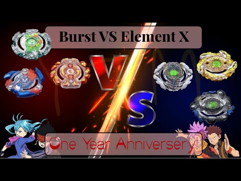1 Year Beyblade Special! Element X vs First Generation Beyblades! - YouTube