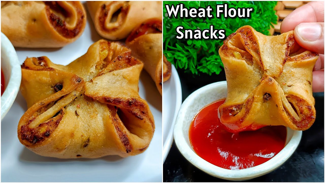 5 Minutes Wheat Flour Snacks Recipes | Potato Samosa Recipe | New ...