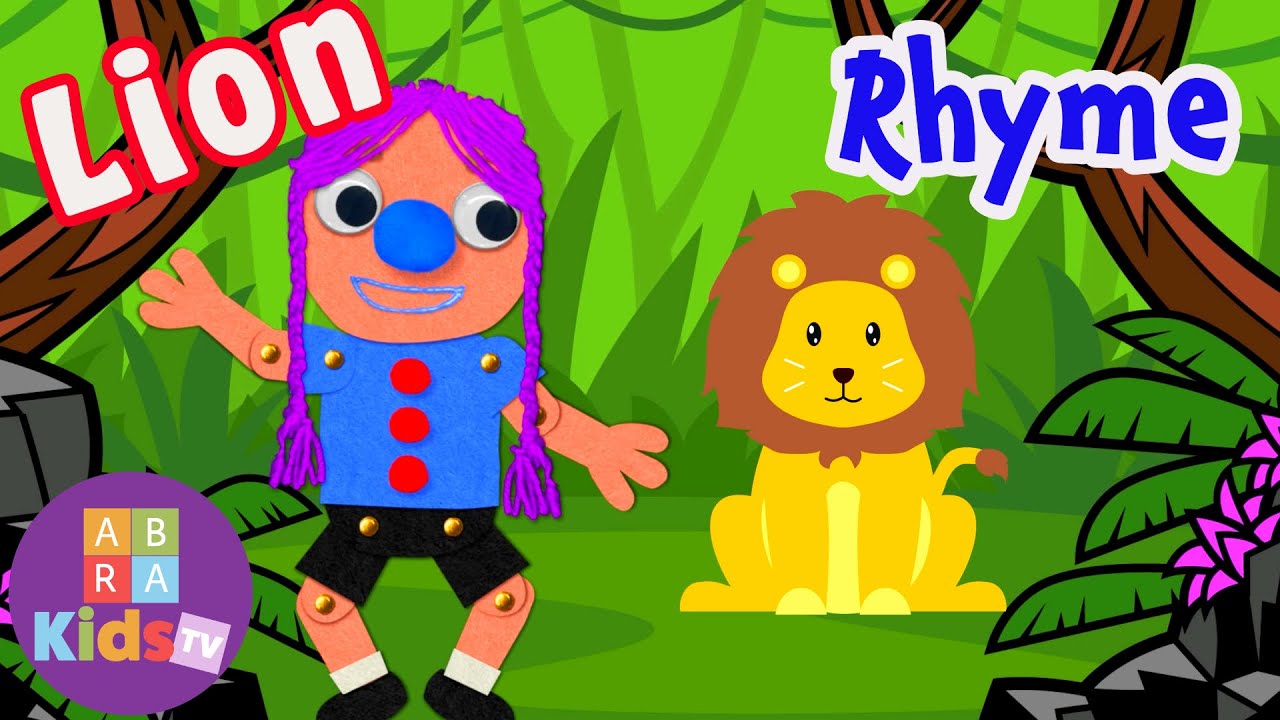 The Lion 🦁 Animal Rhymes for Kids 🦁 The lion King videos #nurseryrhymes ...