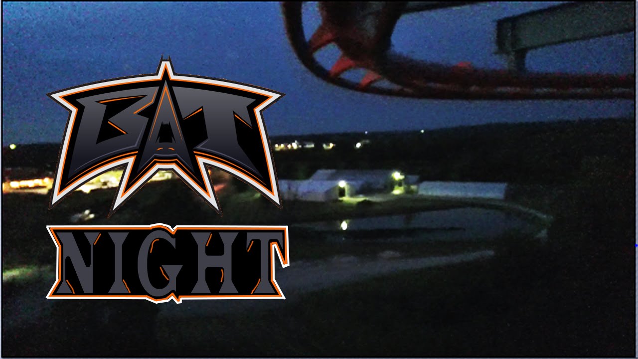 The Bat HD Night Ride Front Seat On Ride POV & Review, Arrow Suspended ...