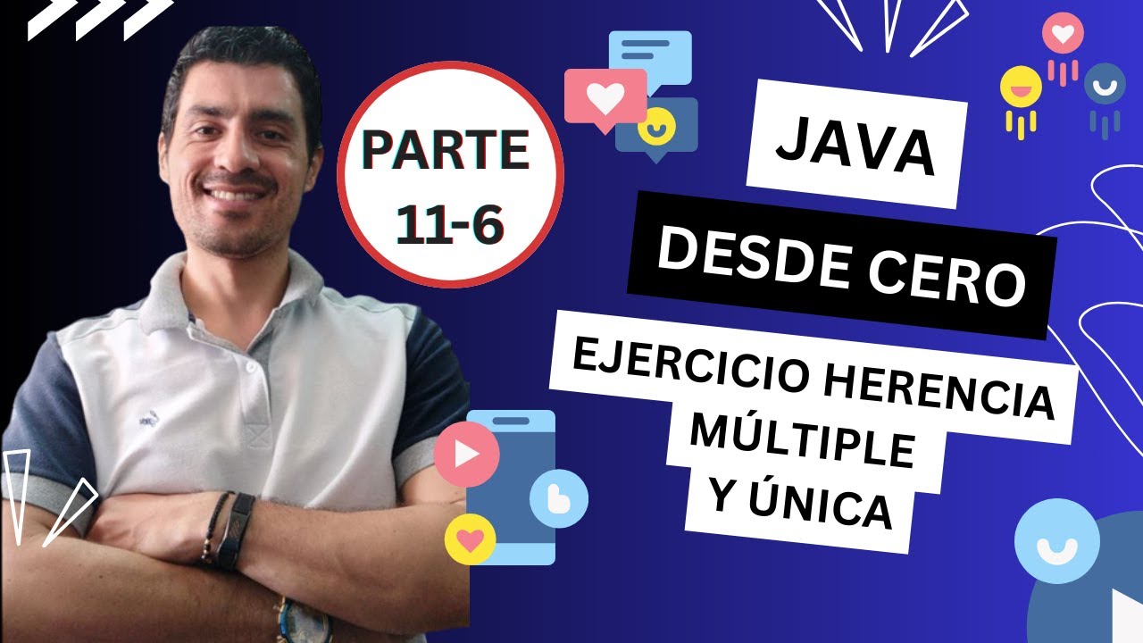 💻Aprende JAVA desde CERO: Ejercicio Práctico de Herencia Múltiple y ...
