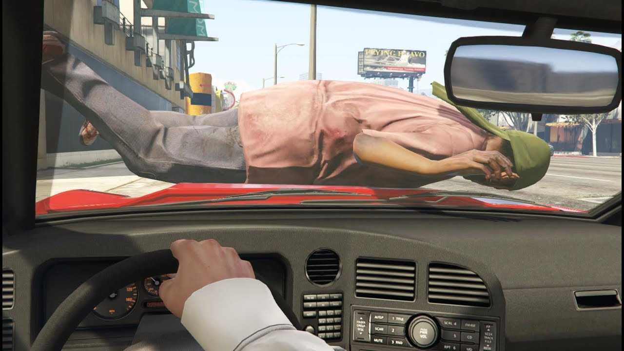 Franklin Running Over People GTA V - YouTube