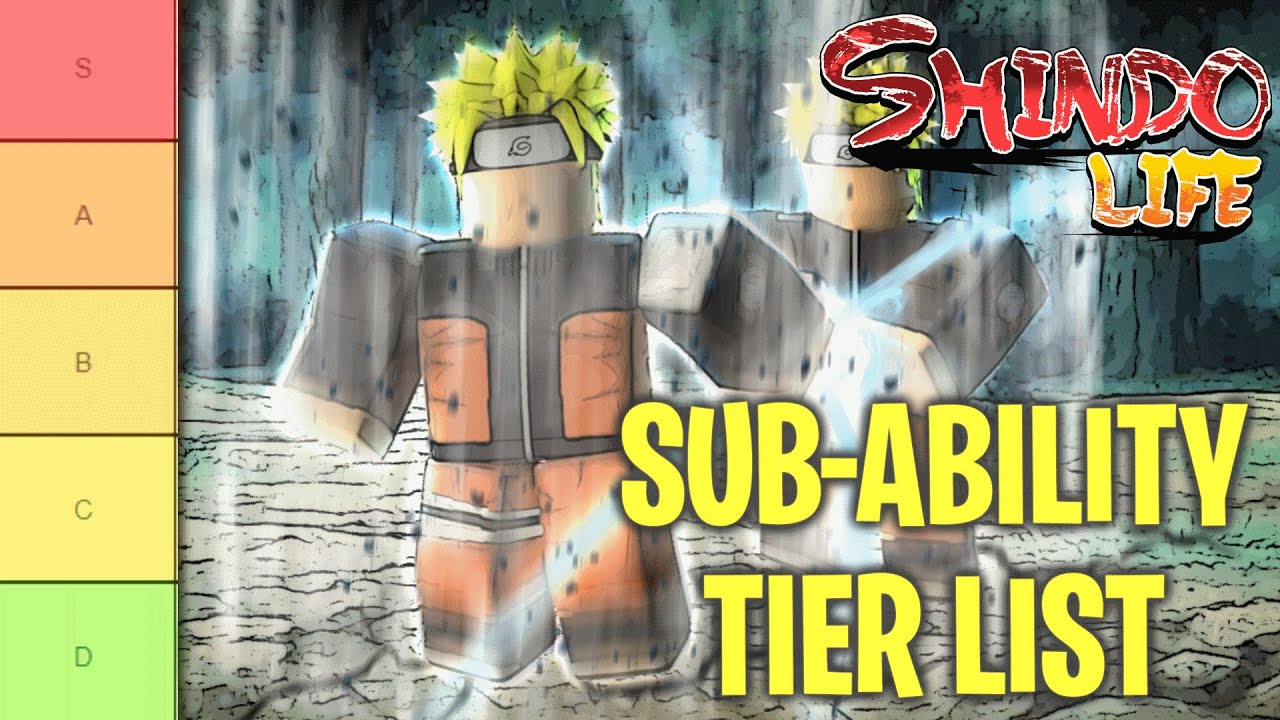 (UPDATED) BEST SUB-ABILITY IN SHINDO LIFE! | Shindo Life Sub-Ability Tier List! - YouTube