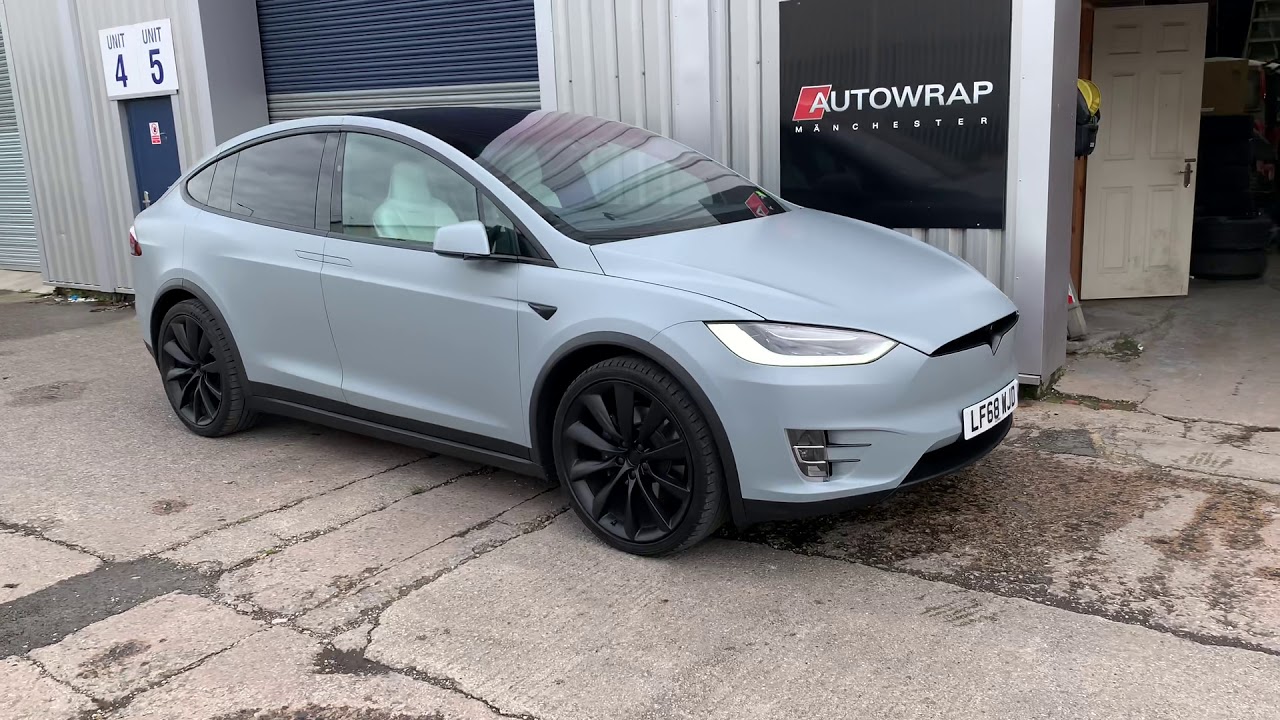 Car Wrap Manchester - Tesla Model X Full Wrap - YouTube