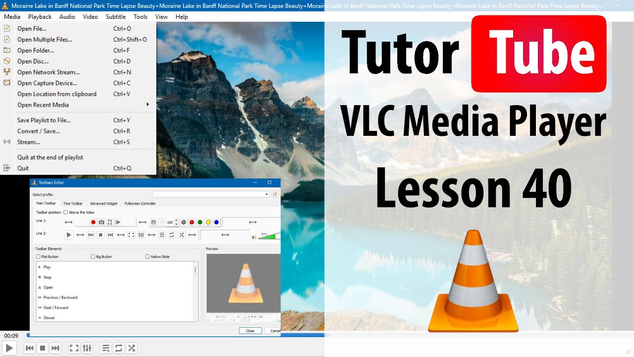 VLC - Lesson 40 - Using Frame by Frame Playback - YouTube