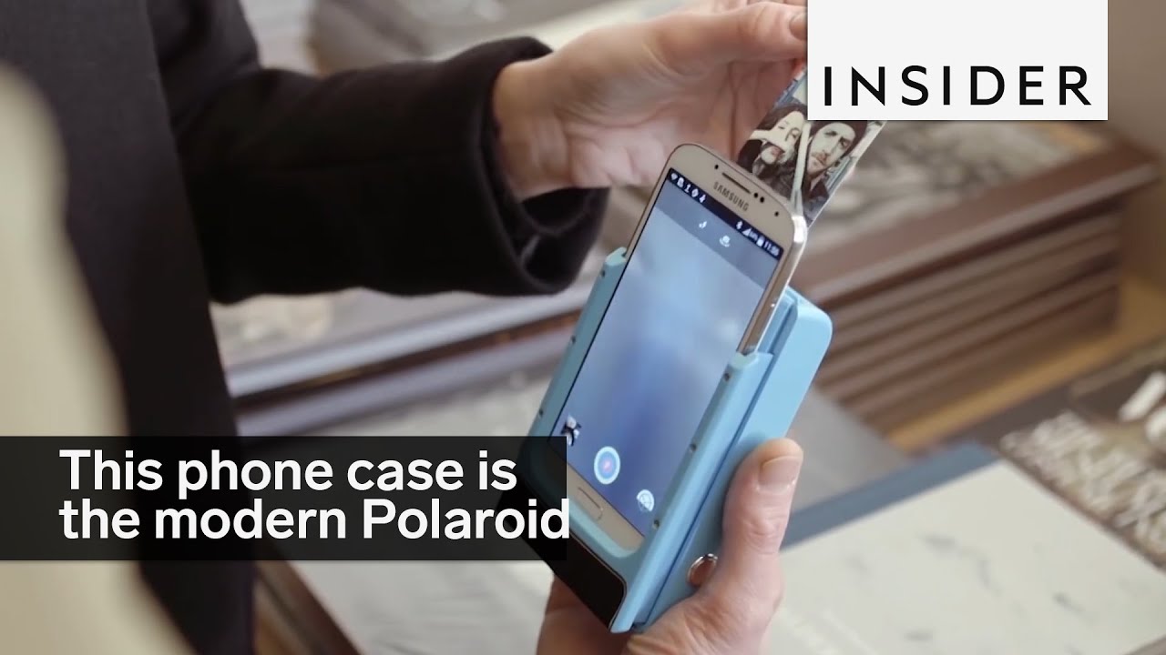 This phone case is the modern Polaroid camera - YouTube