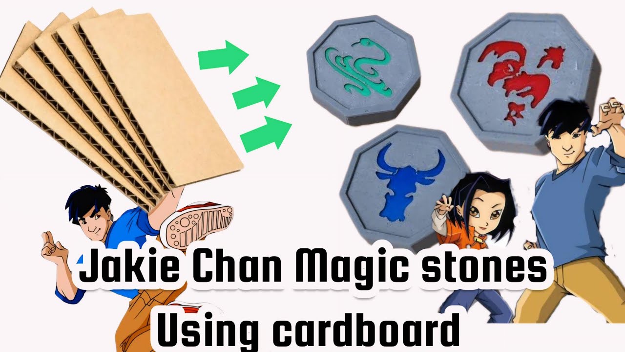 Jakie Chan adventures magic stones | using cardboard - YouTube