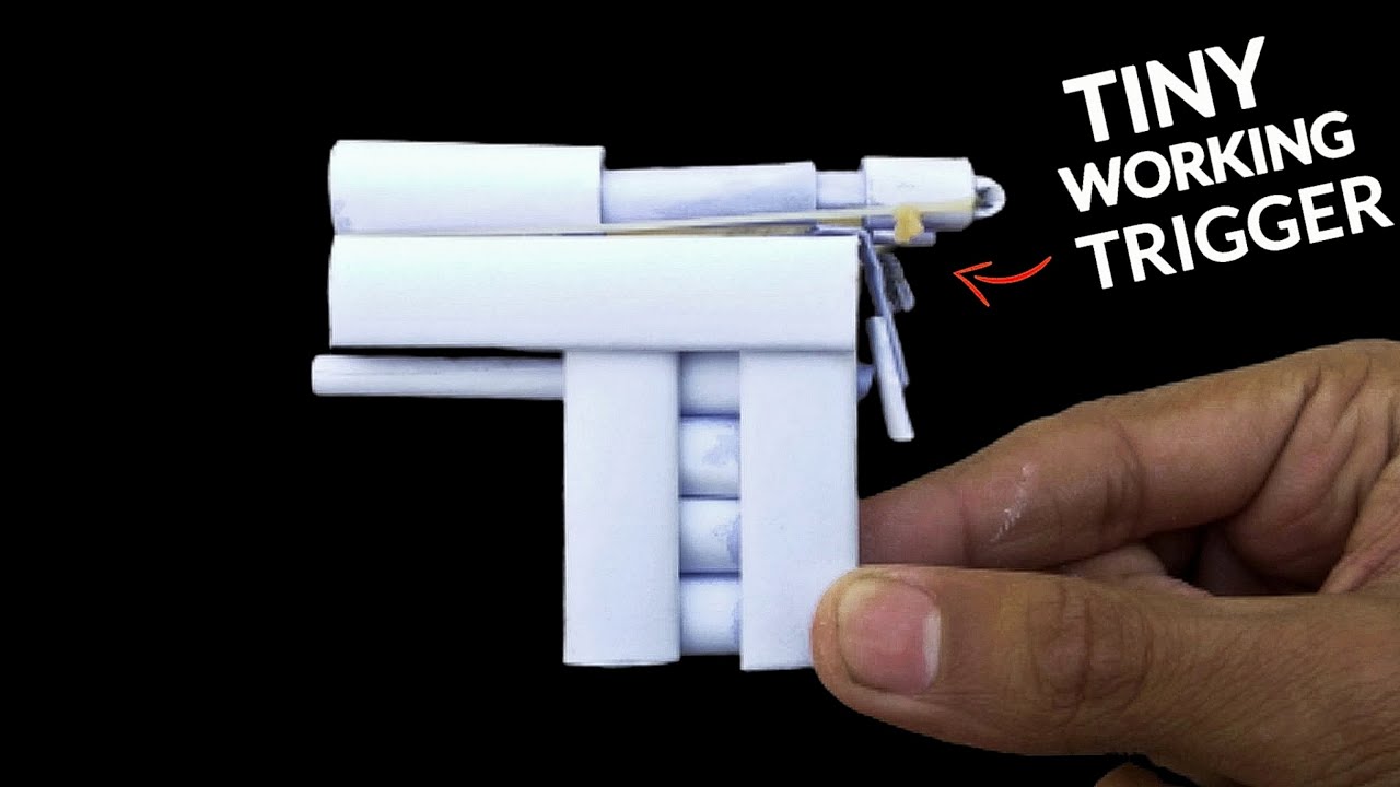 How to Make a Mini Paper Gun that Shoots | Paper Pocket Gun | - YouTube