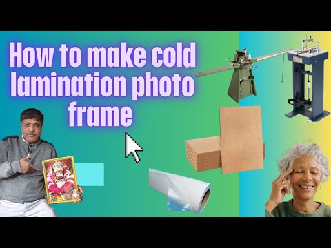 Cold Lamination Photo Frame Making for Beginners | Perfect Finishing ...
