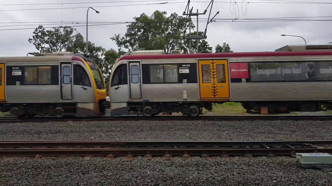 Trains at Narangba Station 20th/02/2018. - YouTube
