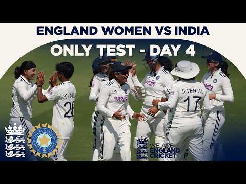 Finale des historischen Tests im Lord's | Highlights – England Frauen gegen Indien Tag 4 | Rothes...