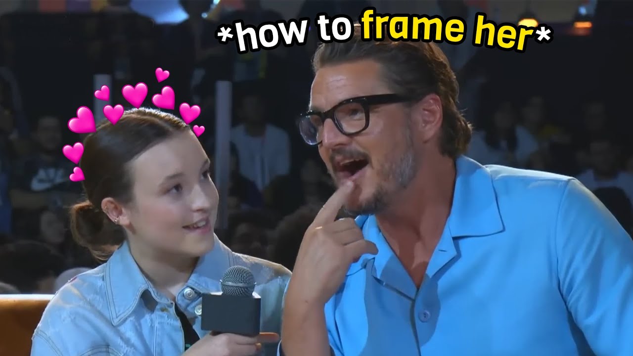 Pedro Pascal and Bella Ramsey being CHAOTIC duo for 2 minutes straight ...