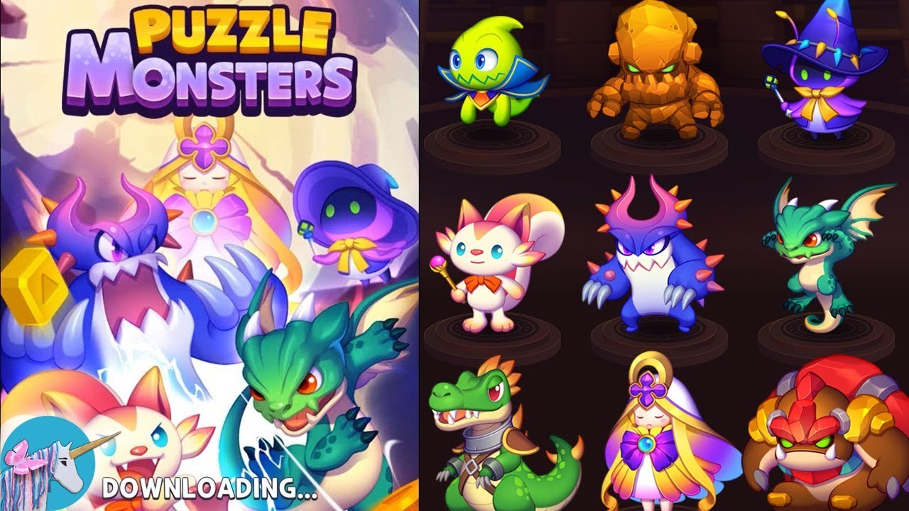 Puzzle Monsters 1:1 Online Puzzle Battle gameplay - YouTube