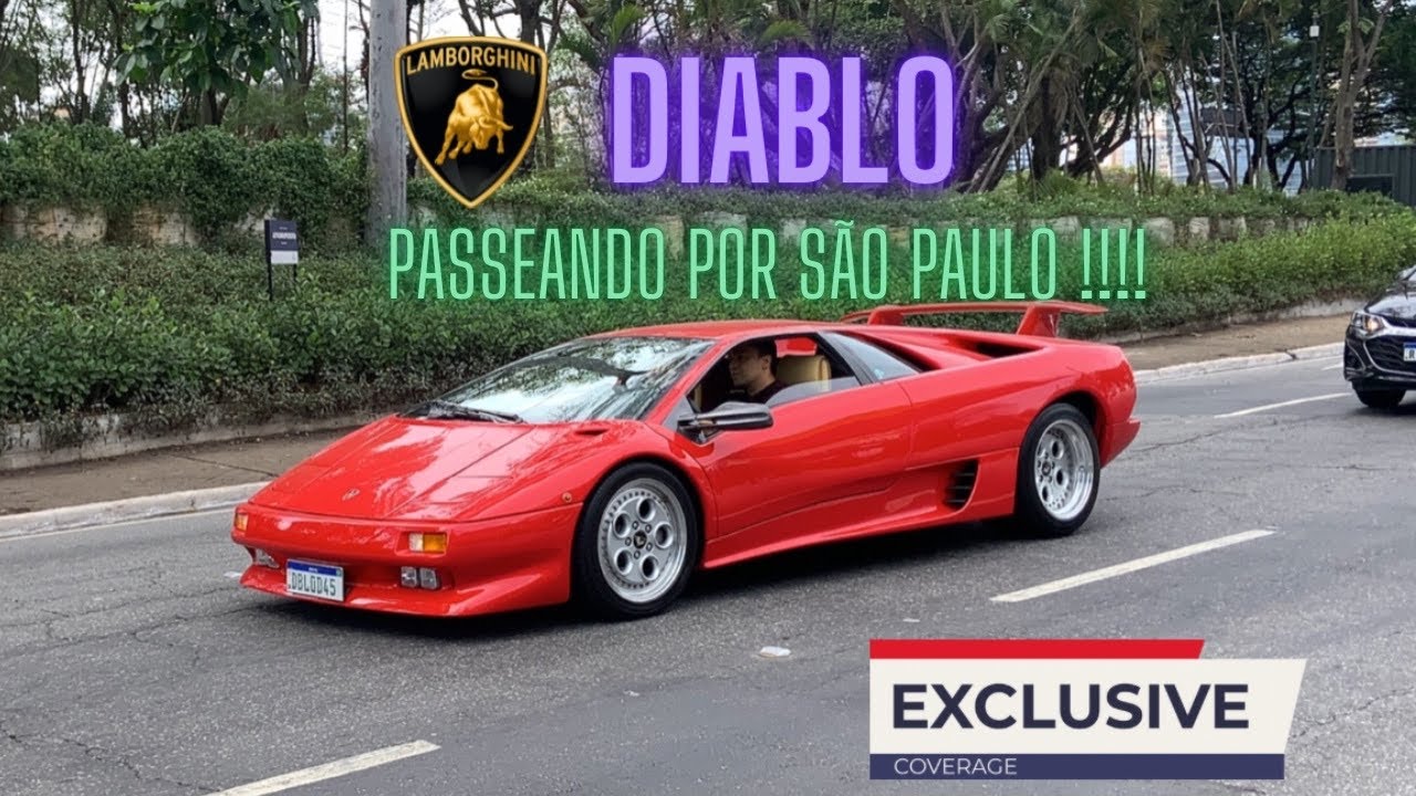 EPIC,EXOTIC CARS IN SAO PAULO (LAMBORGHINI DIABLO, CORVETTE 1995, R8 ...