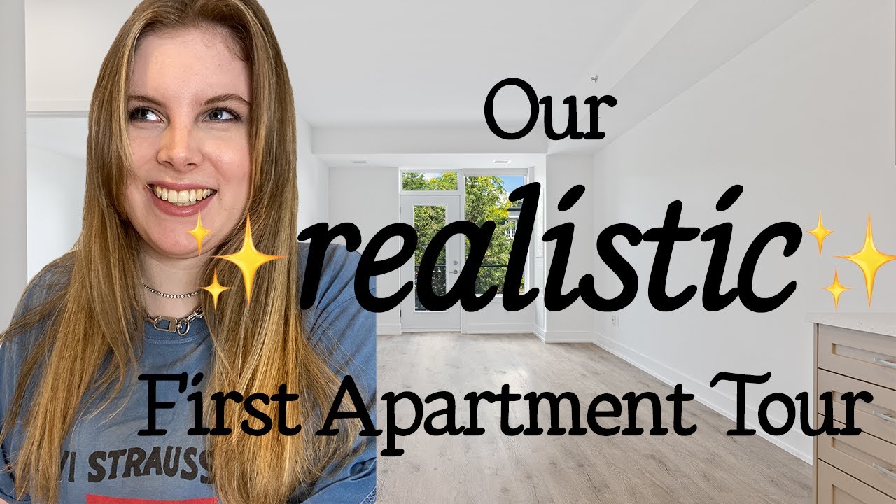 Our realistic first apartment tour - YouTube