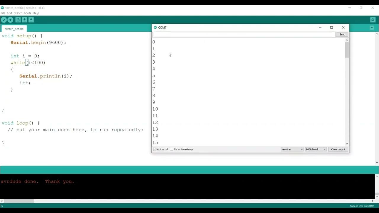 Arduino Programlama while döngüsü (ODTÜ ROBOT) - YouTube