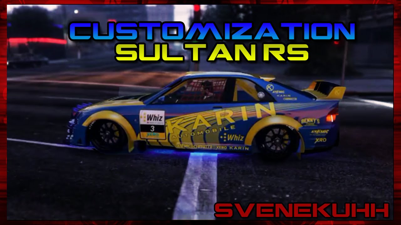 GTA 5 Online: Update/ Sultan RS Customization - YouTube