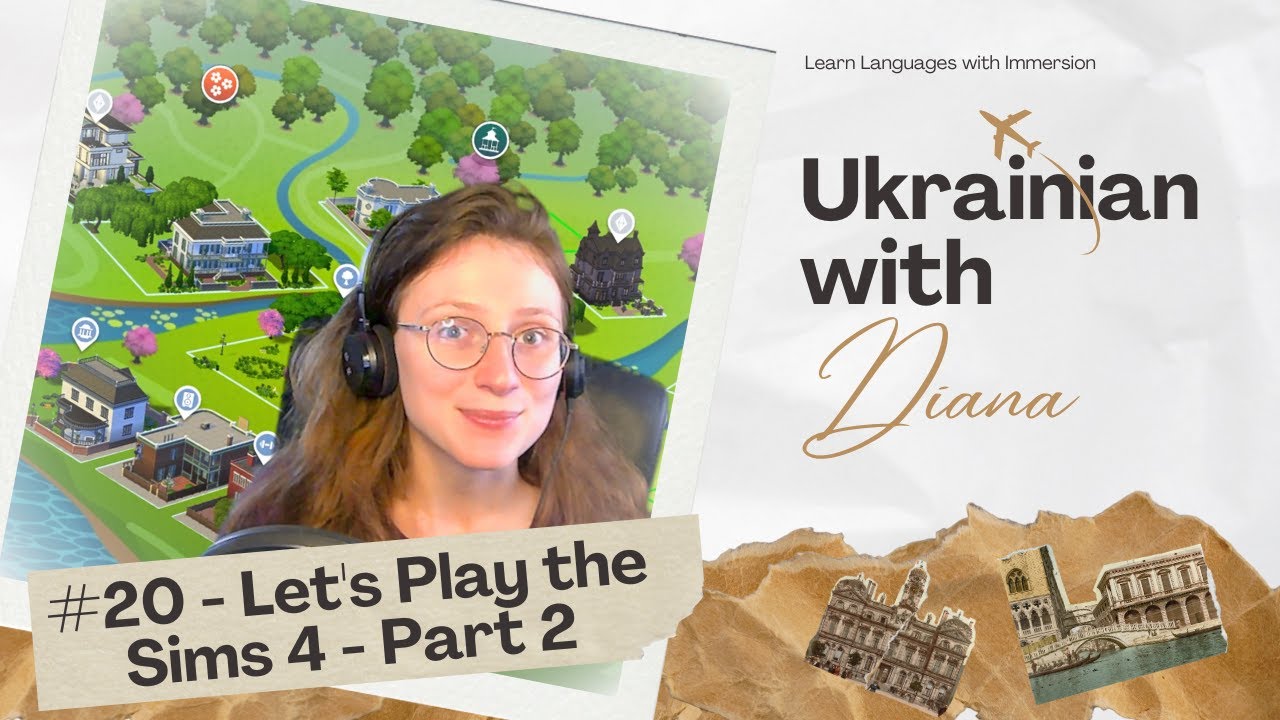 #20 - Let's Play the Sims 4 - Part 2 (Slow Ukrainian with Subtitles ...