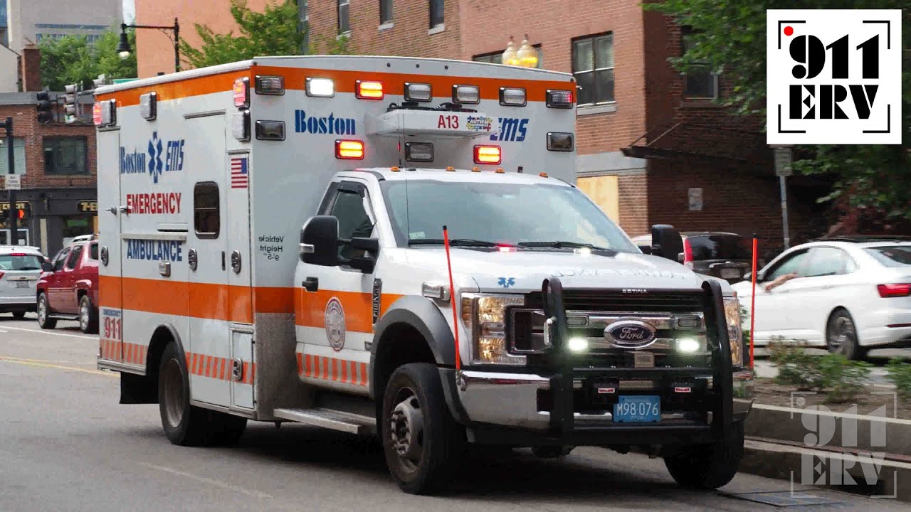 Boston EMS Ambulance 13 Responding - YouTube