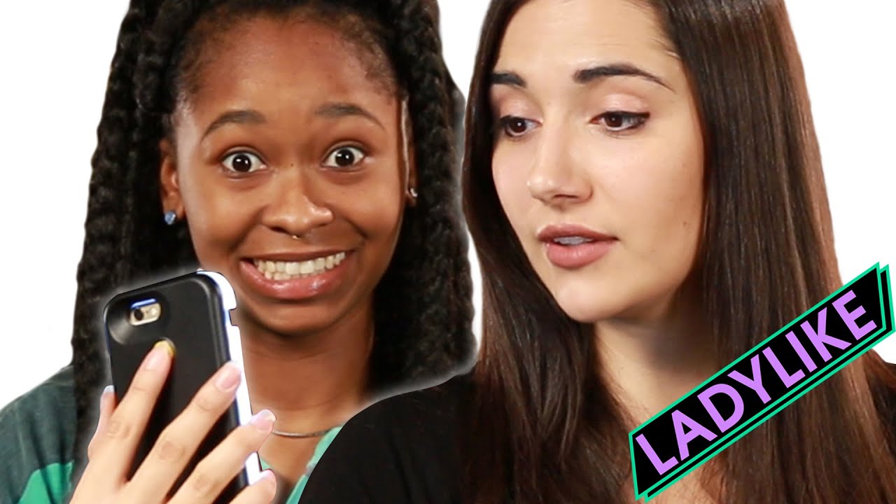 Women Try LED Selfie Phone Cases • Ladylike - YouTube