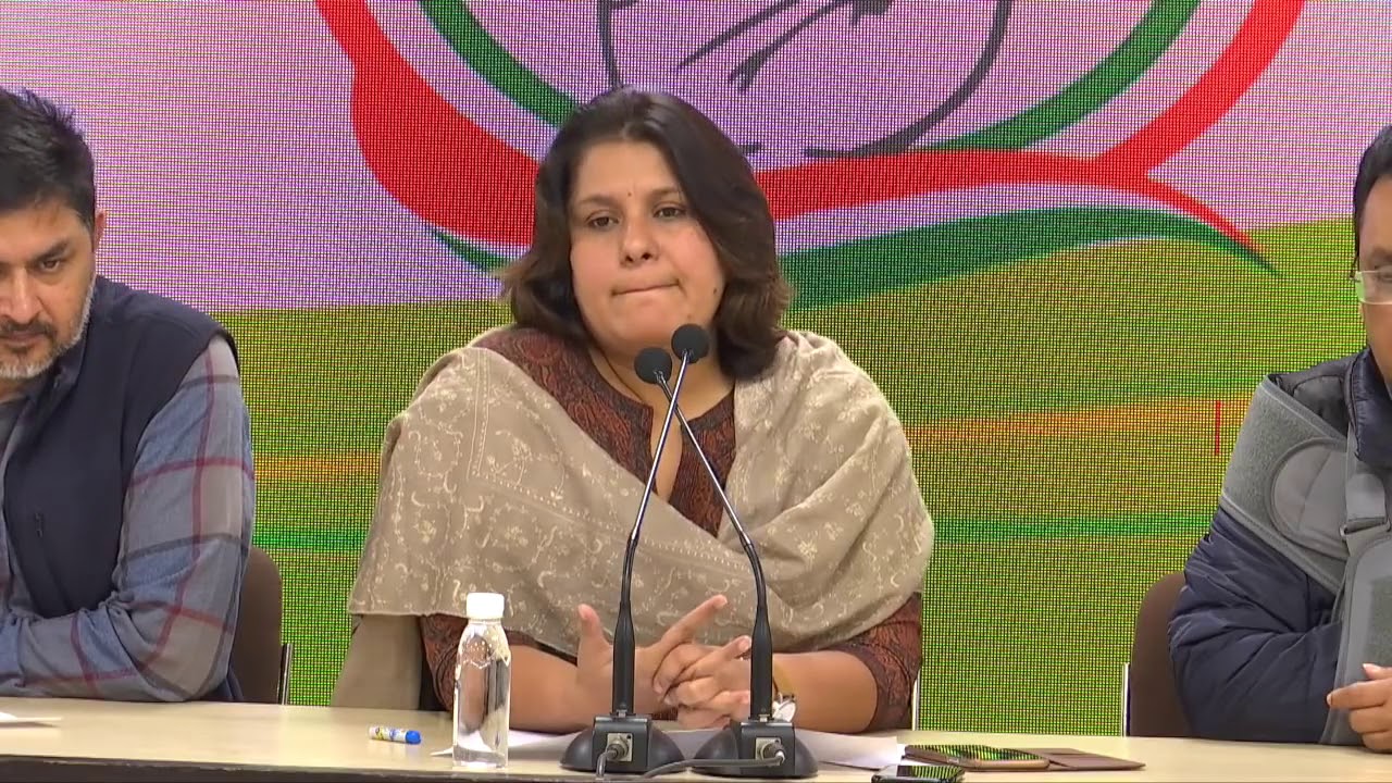 Supriya Shrinate addresses media at Congress HQ - YouTube