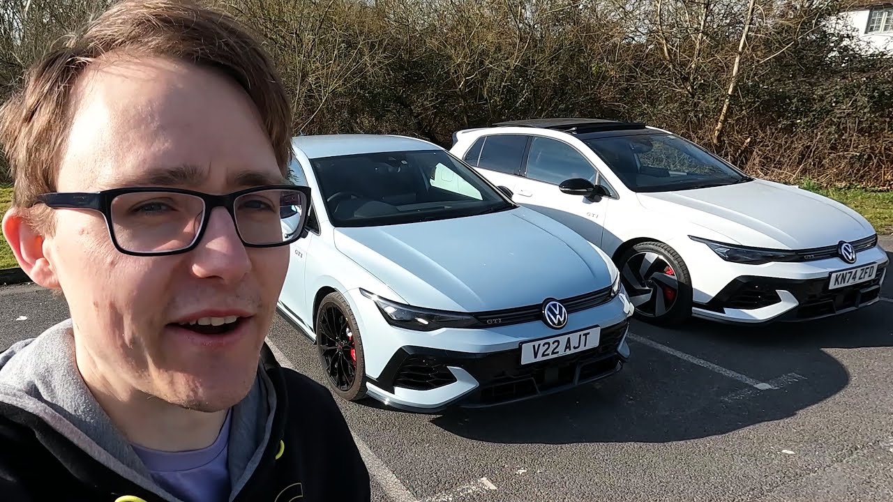MK8.5 Golf GTI Clubsport Ice Blue Metallic & Oryx White - YouTube