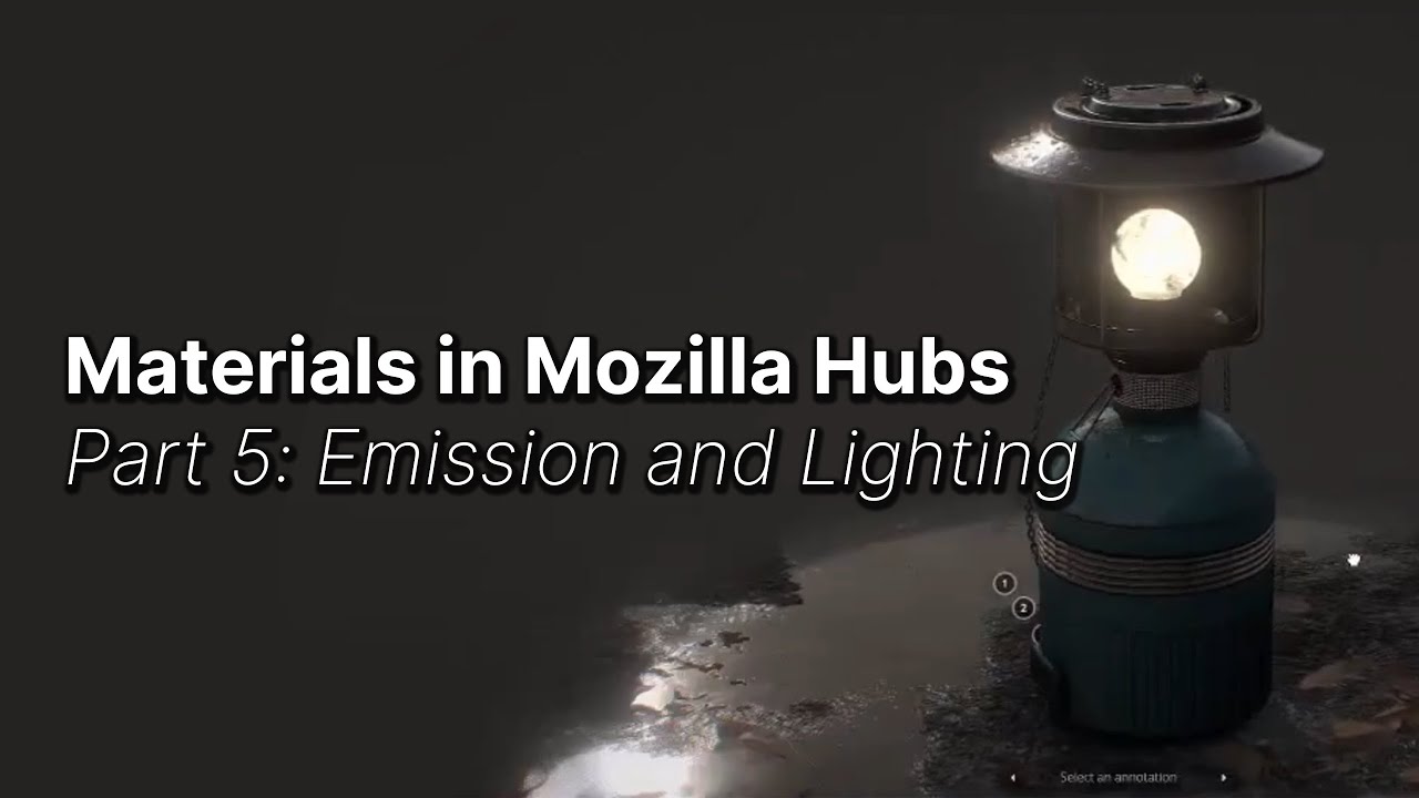 Materials In Hubs Part 5: Emission and Lighting - YouTube