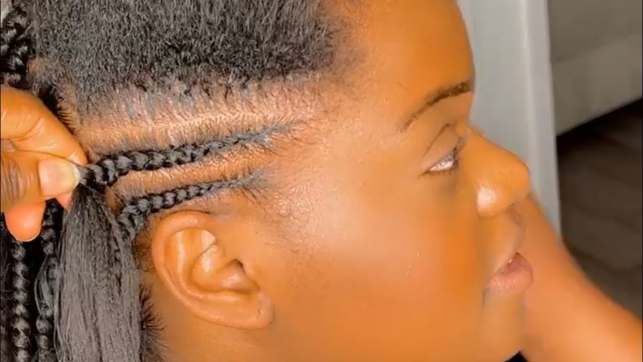 Tuto : Comment faire les nattes collées - YouTube