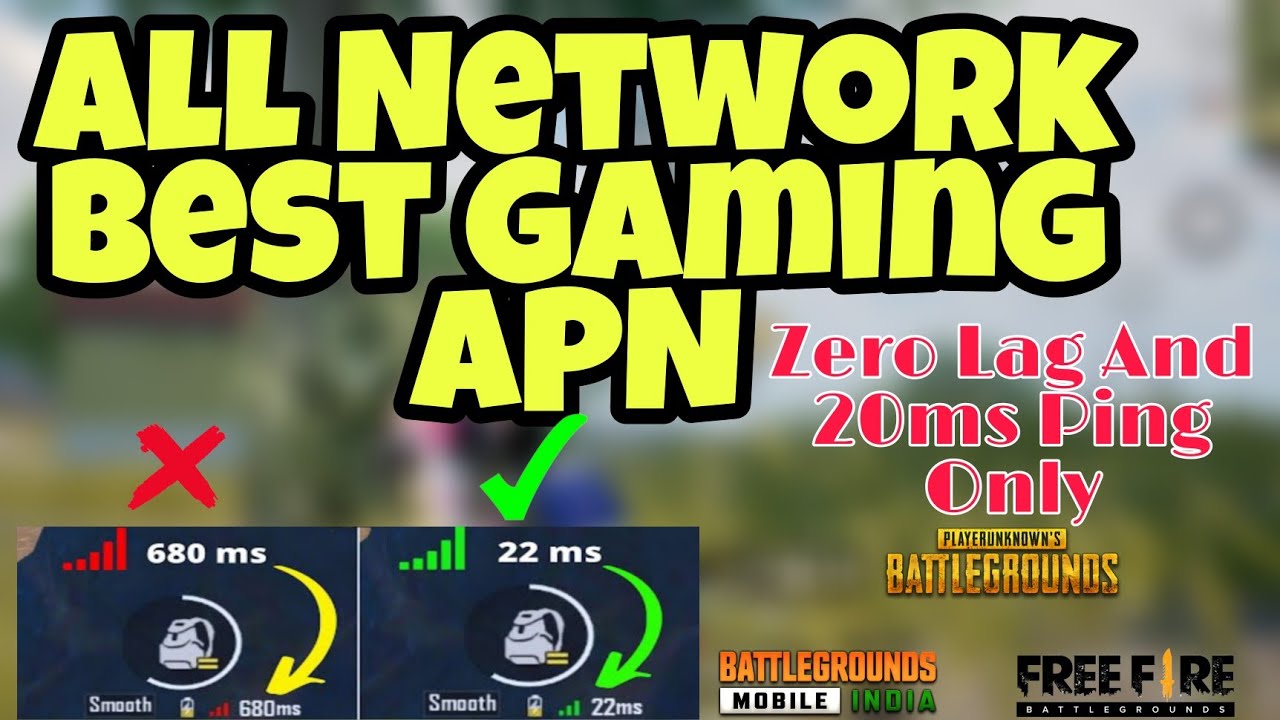 All Network Best Gaming APN Gaming APN Settings New Fastest 20ms